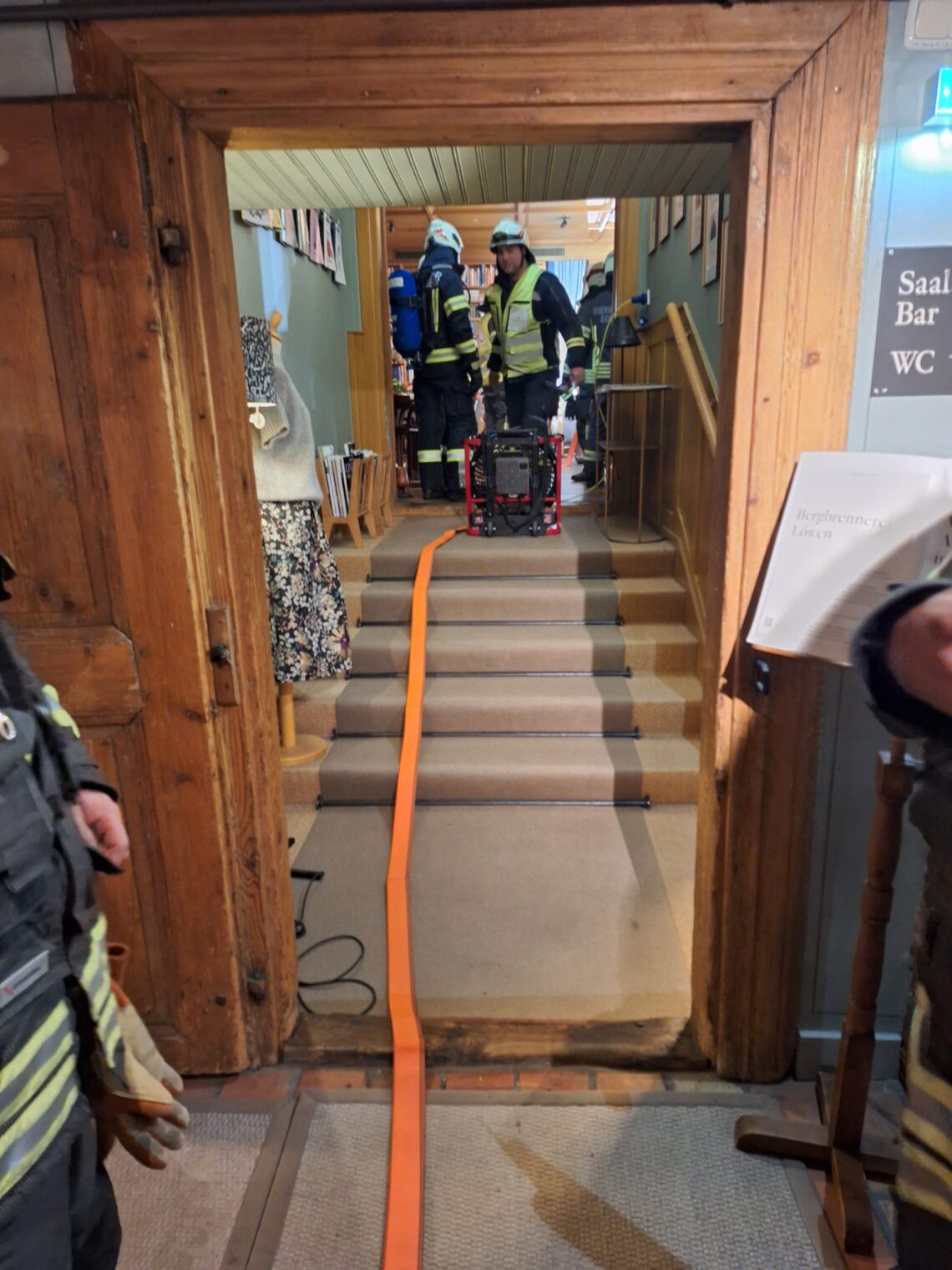 Brand im Hotel Hirschen in Schwarzenberg – Bildbericht