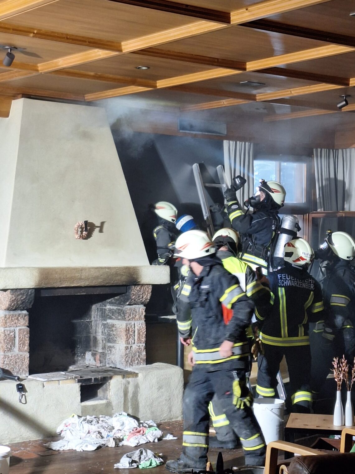 Brand im Hotel Hirschen in Schwarzenberg – Bildbericht